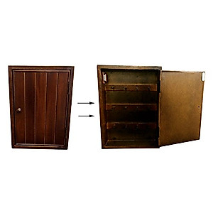 D-Art Collection United Key Holder Box Curio in Mahogany Wood