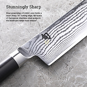 Shun Cutlery Classic Nakiri Knife 6.5", Ideal Chopping Knife for Vegetables and All-Purpose Chef Knife, Professional Nakiri Knife, Handcrafted Japanese Kitchen Knife