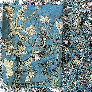 Moruska Almond Blossom by Vincent Van Gogh Jigsaw Puzzle 1000 Piece Art Painting Puzzles for Adults