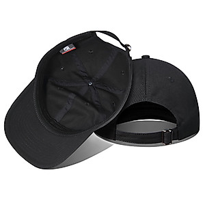 GADIEMKENSD Blank Baseball Cap Dad Hat for Men Women Washed Cotton Polo Hats Low Profile Plain Caps for Outdoor Sports Golf Running Hiking Black