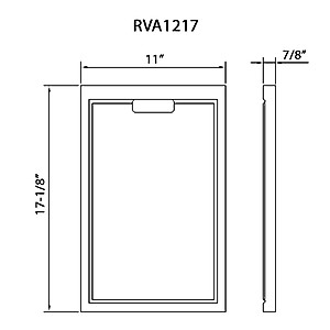 Ruvati RVA1217 Solid Wood Cutting Board, 17"