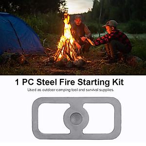 VGEBY Fire Steel Striker, Outdoor Survival Fire Carbon Steel Emergency Starter Fire Starting Tool