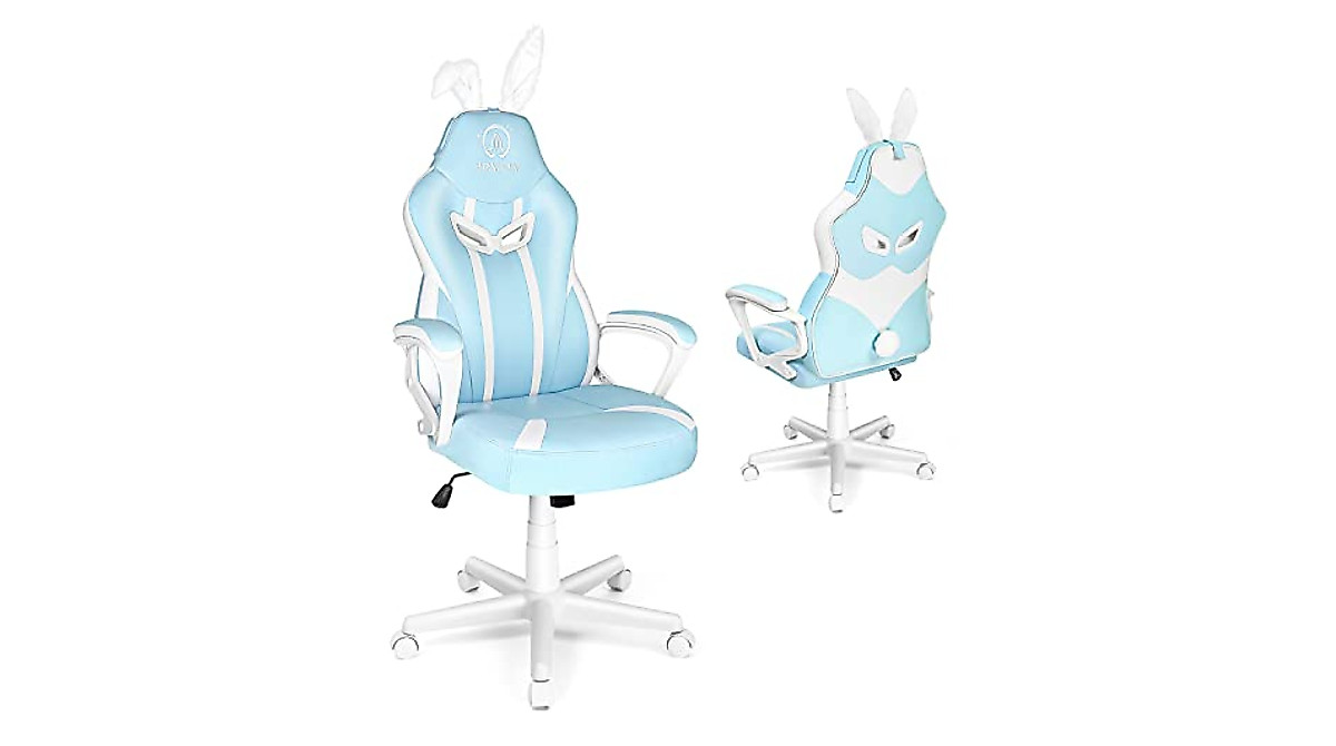 JOYFLY Light Blue Gaming Chair for Girls - Ergonomic Design