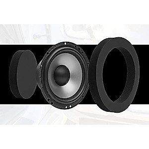VOFONO Speaker Fast Rings 6.5 inch [4 PCS], Car Speaker Foam Baffles Enhancer System Sponge Bass Blocker Kit for 6" and 6.5" Speaker