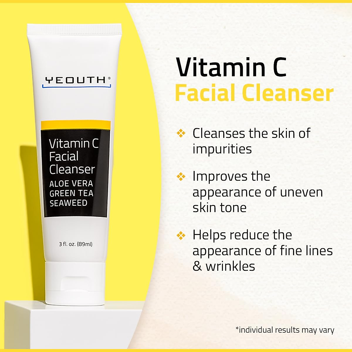 YEOUTH Vitamin C Cleanser for Face Wash 3 fl oz