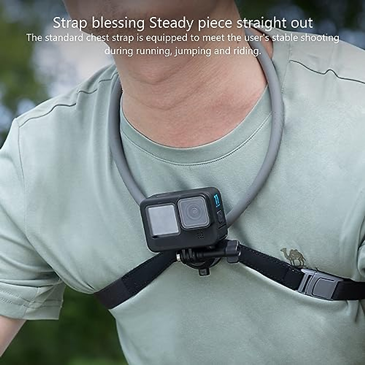 Sports Camera Neck Selfies Holder Wearable Bendable Neck Bracket Multiple Angle Adjustable for Skiing Surfing Biking Ushape Neck Holder Mount Phone Lazy Neck Stand Universal