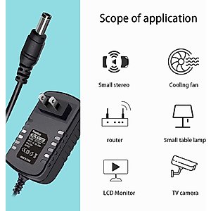 Dysead AC Adapter Compatible with Icon Pro Audio iKeyboard 3 Mini 3 25-Key MIDI Controller Power