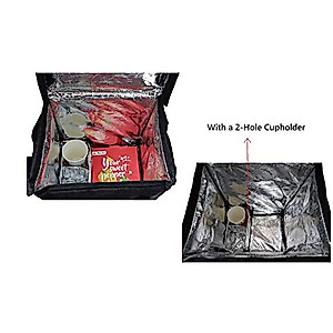 PK-34V: Small Food Delivery Backpack for Hot and Cold 13" L x 9" W x 18" H, Beverage Delivery Carrier, Drinking/Coffee Take Out Delivery Box, Thermal Bags, Top Loading