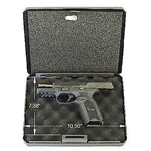 FSDC (Firearm Safety Devices) – FSDC-MLC9000 Keyed Lockable Steel Case with Security Cable – Heavy-Duty Powder Coated Steel
