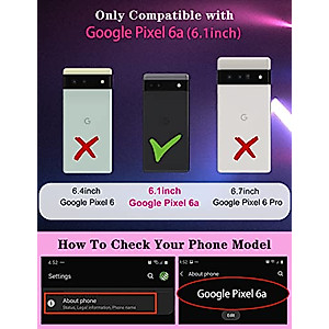 Goocrux for Google Pixel 6A Case Skeleton for Women Girls Cute Skull Girly Phone Cover Gothic Design Aesthetic with Slide Camera Cover Funny Goth Cool Cases for Pixel 6A 5G 6.1 inch