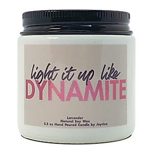 BTSS Scented Candles Gift, Bang-tan Merch Gifts, Daughter Gifts from Mom, Soy Candle Inspirational Birthday Gifts for Granddaughter, Sister, Women, Girlfriend (Lavender, Small 3.5oz)