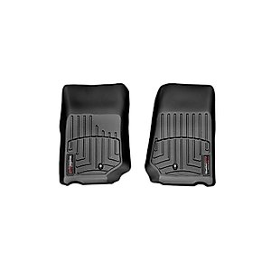 WeatherTech Custom Fit FloorLiners for Jeep Wrangler 2-Door, Wrangler Unlimited 4-Door - 1st Row (441051), Black