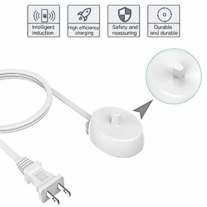 Electric Toothbrush Replacement Charger for 3757 Portable Power Supply Cord Replacement Toothbrush Charger, Environmental Inductive Model 3757 Charging Base， Portable Travel