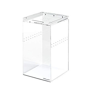 REPTI ZOO Magnetic Acrylic Case, 6x6x9 Inch Enclosure Reptile Breeding Box Terrarium Cage Tank for Tarantula Scorpion Sling Isopods Lizards Roach Invertebrates Insect Mantis