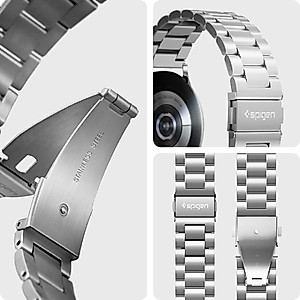 Spigen Modern Fit Designed For Samsung Galaxy Watch 7 44/40mm, FE 40mm, 6/5/4 44/40mm, Classic 6 47/43mm, 5 Pro 45mm, 4 Classic 46/42mm, 3 41mm, Active 1&2 Band - Silver