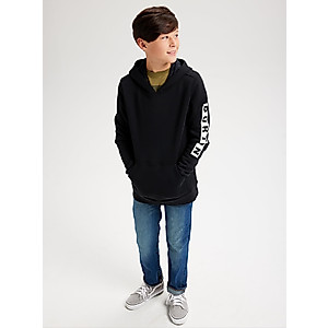 Burton Kids' Elite Pullover Hoodie, True Black, S