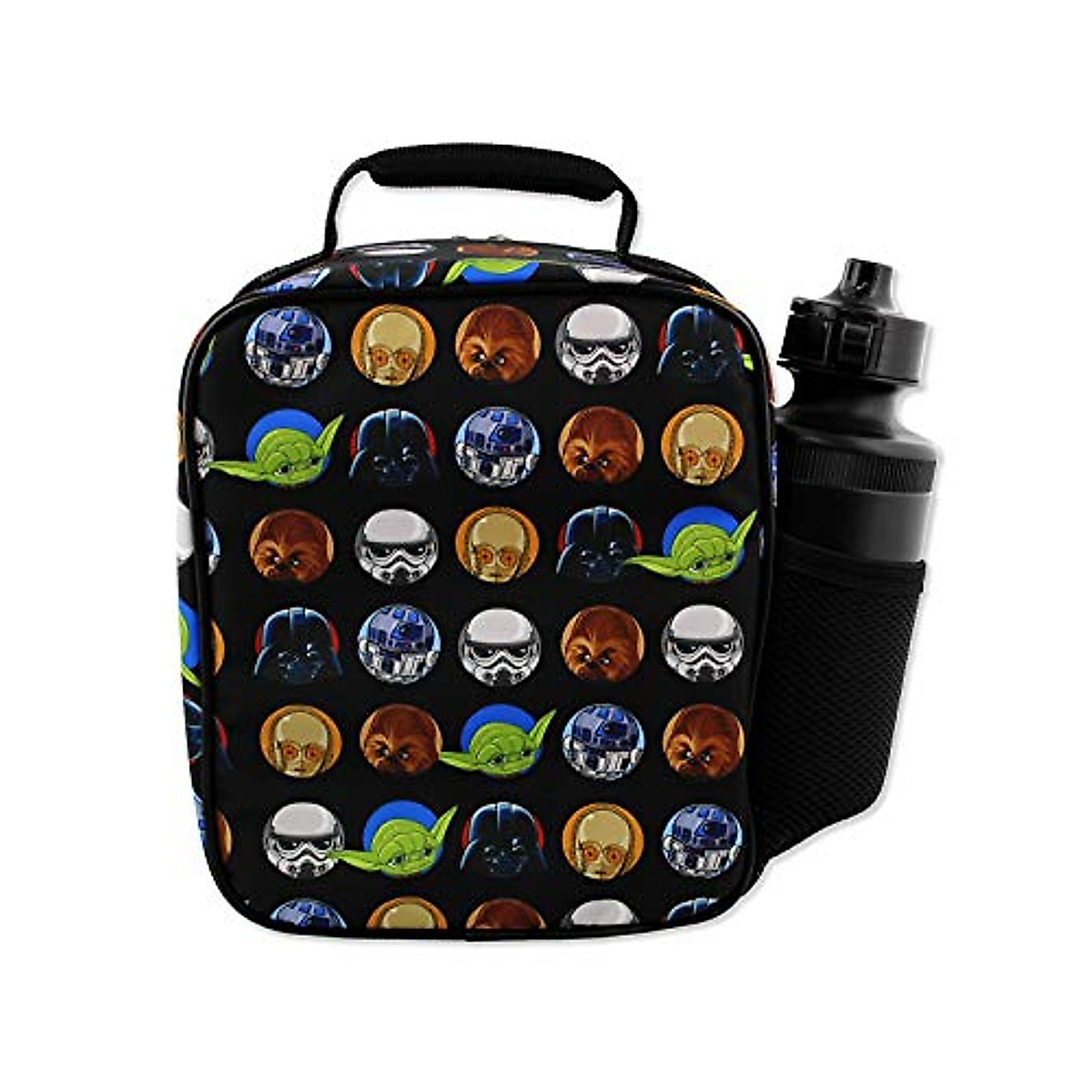 Disney Star Wars Boy's Girl's Adult's Soft Insulated School Lunch Box (One Size, Black)