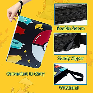 Balmado Trading Card Binder Card Holder - Binders for Cards Fit 900 Cards with 50 Removable Card Sleeves Binder Sheets, Double-sided 9 Pocket Football Card Binder for Standard Size Card Collection