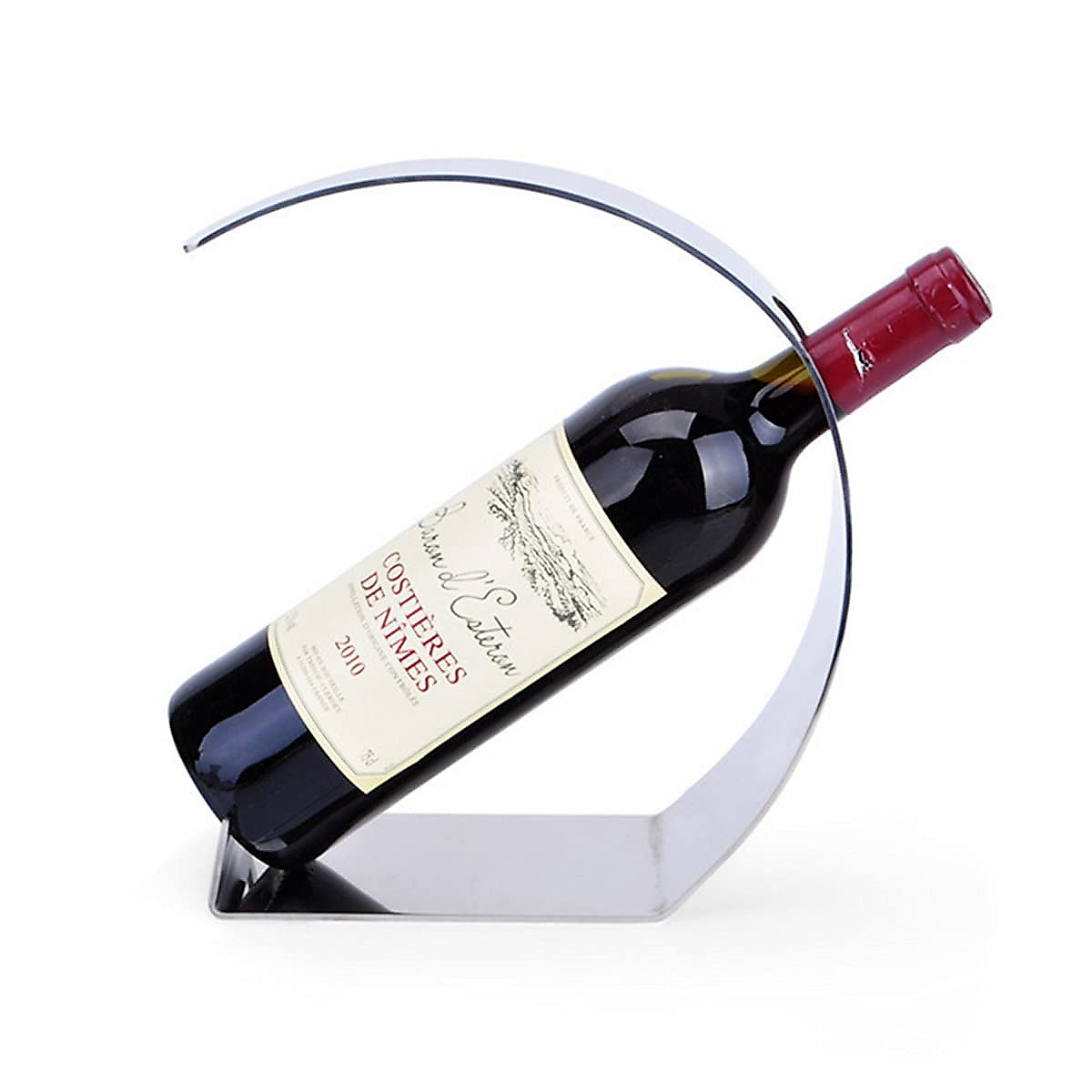 CdyBox European Stainless Steel Creative Wine Shelf Household Wine Bottle Rack