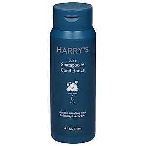Harry's 2 in 1 Shampoo and Conditioner, 14 oz bottle