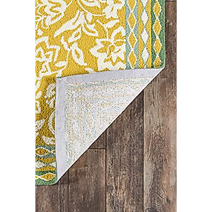 Madcap Cottage Under A Loggia Rokeby Road Area, Indoor Outdoor Rug, Yellow, 8' X 10'