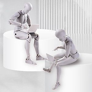 Action Figures Body Kun DX & Body-Chan DX PVC Figure Model Drawing for SHF S H Figuarts (Female+Male) with Box