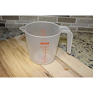 IMUSA USA 2 Cup Plastic Measuring Cup, Transparent