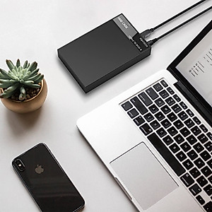 Hard Drive Enclosure, RSHTECH USB 3.0 to SATA External Hard Drive Docking Station for 3.5 inch SATA I/II/III HDD SSD Up to 16TB Support UASP (Black)