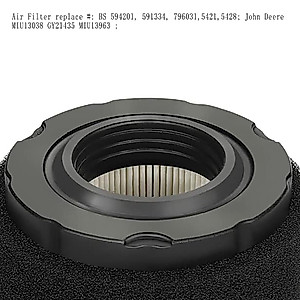 Drblawi Compatible with 796031 Air Filter with Pre Filter for Briggs Stratton 591334 594201 797704 John Deere MIU14395 MIU13038 Husqvarna YTA24V48 YTH18542 YTH2348 YTA22V46 YTH24V54 Z246 Z254 Mower