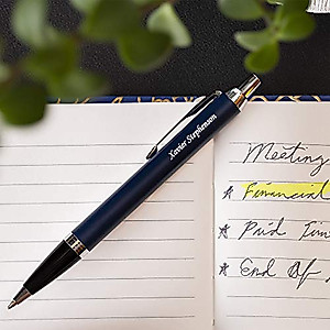 Dayspring Pens Parker Pen | Engraved/Personalized Parker IM Ballpoint Gift Pen - Matte Blue in Premium Pen Case. Fast One Day Personalized Engraving