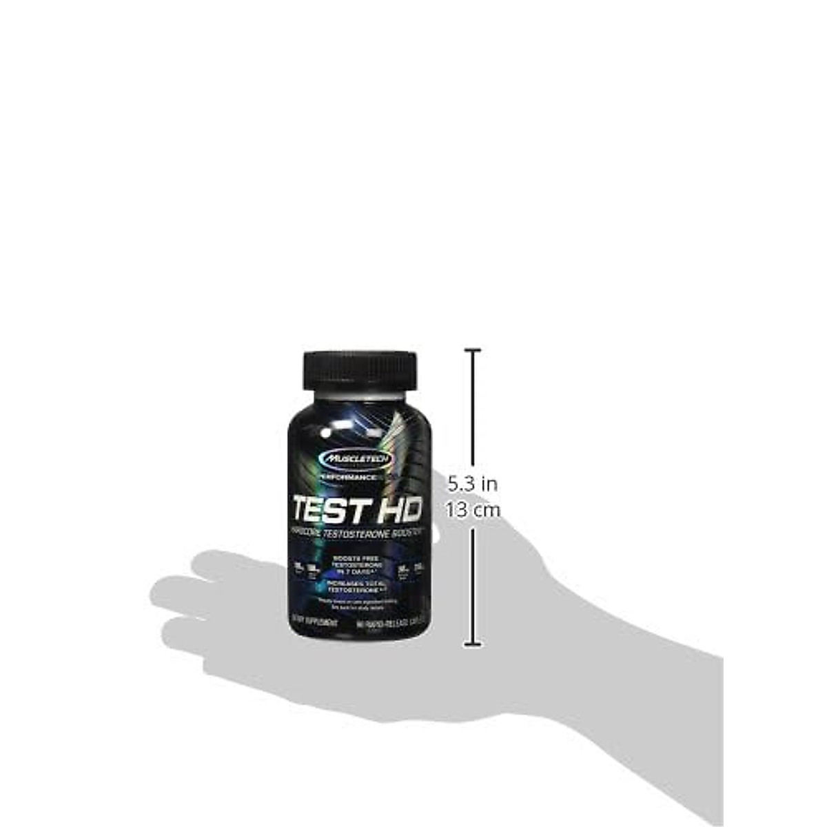 Testosterone Booster for Men MuscleTech Test HD Tribulus Terrestris for Men Max-Strength ATP & Test Booster for Men, Boost Free Testosterone Levels, 90 Pills