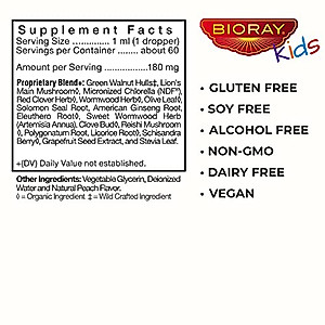 BIORAY Kids NDF Happy, Peach - 2 fl oz - 1-2 Month Supply