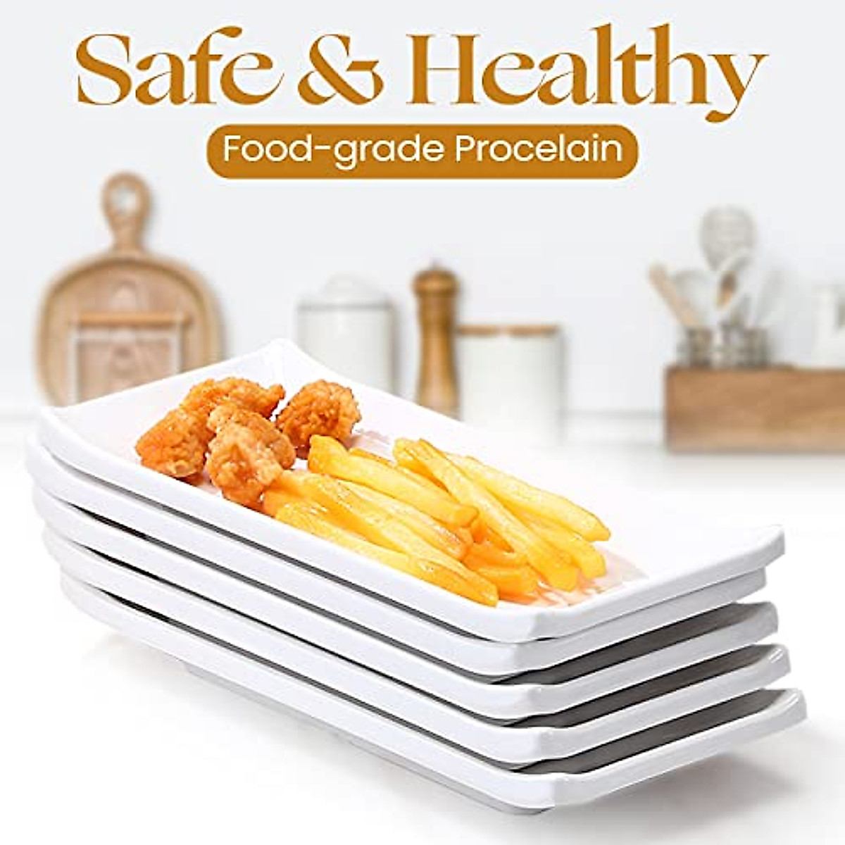 3 Pcs 3 Tier Serving Trays Rectangular 3 Tier Serving Stand Collapsible Sturdier Metal Rack Melamine Tiered Serving Tray Platters for Entertaining Fruit Food Display Dessert Cupcake Party (Black)