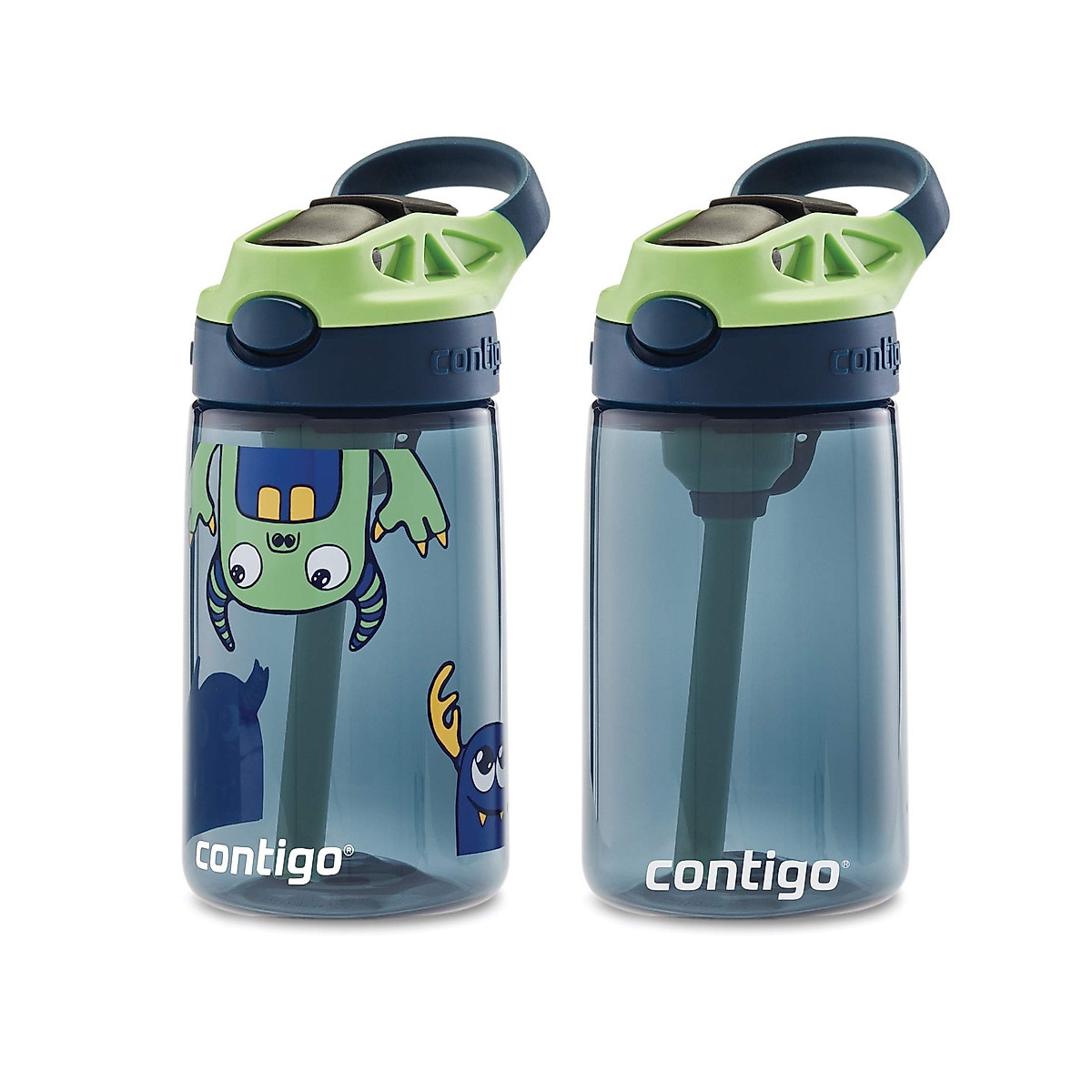 Contigo Aubrey Kids Cleanable Water Bottle with Silicone Straw and Spill-Proof Lid