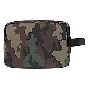 Hurley Kids' One and Only Small Items Travel Dopp Kit, Camo Green, Size
