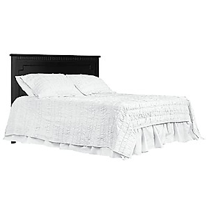 Dream On Me Morgan 5 in 1 Convertible Crib in Black, Greengaurd Gold Certified, Built of Sustainable New Zealand Pinewood