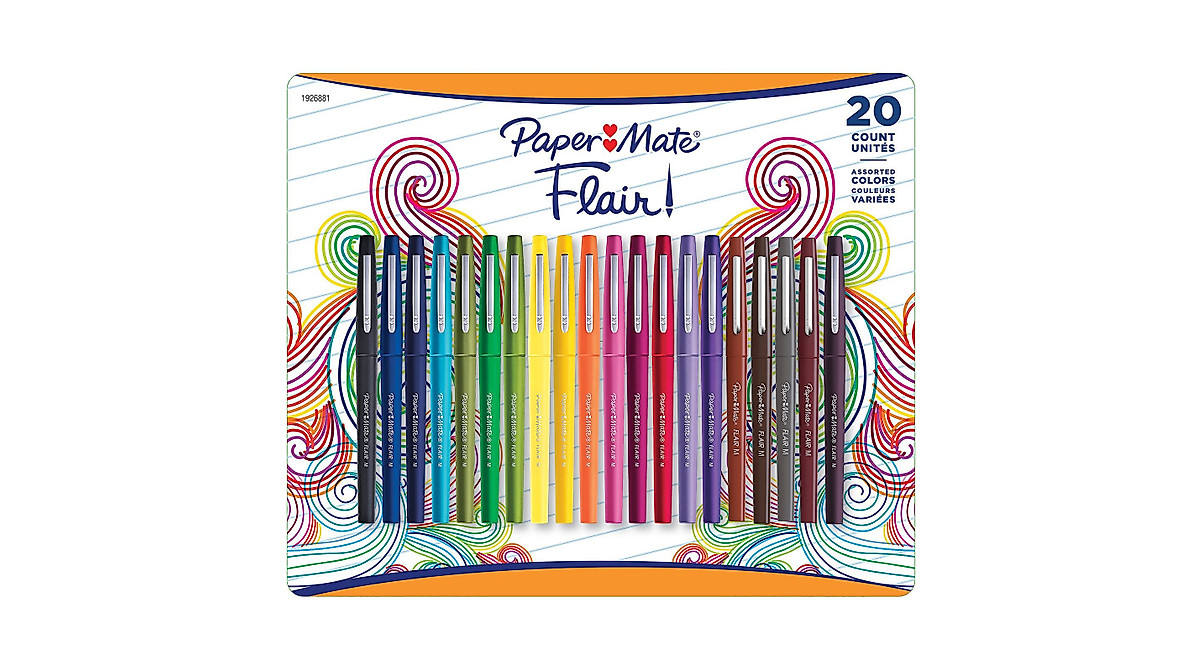 Shop Paper Mate Flair Pens - 20 Assorted Colors