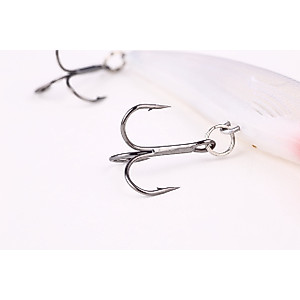 Hiumi Lot 10pcs 13.5g 11cm Plastic Minnow Fishing Lures Bass CrankBait Tackle(4.33 inch 0.48oz 10pcs) …