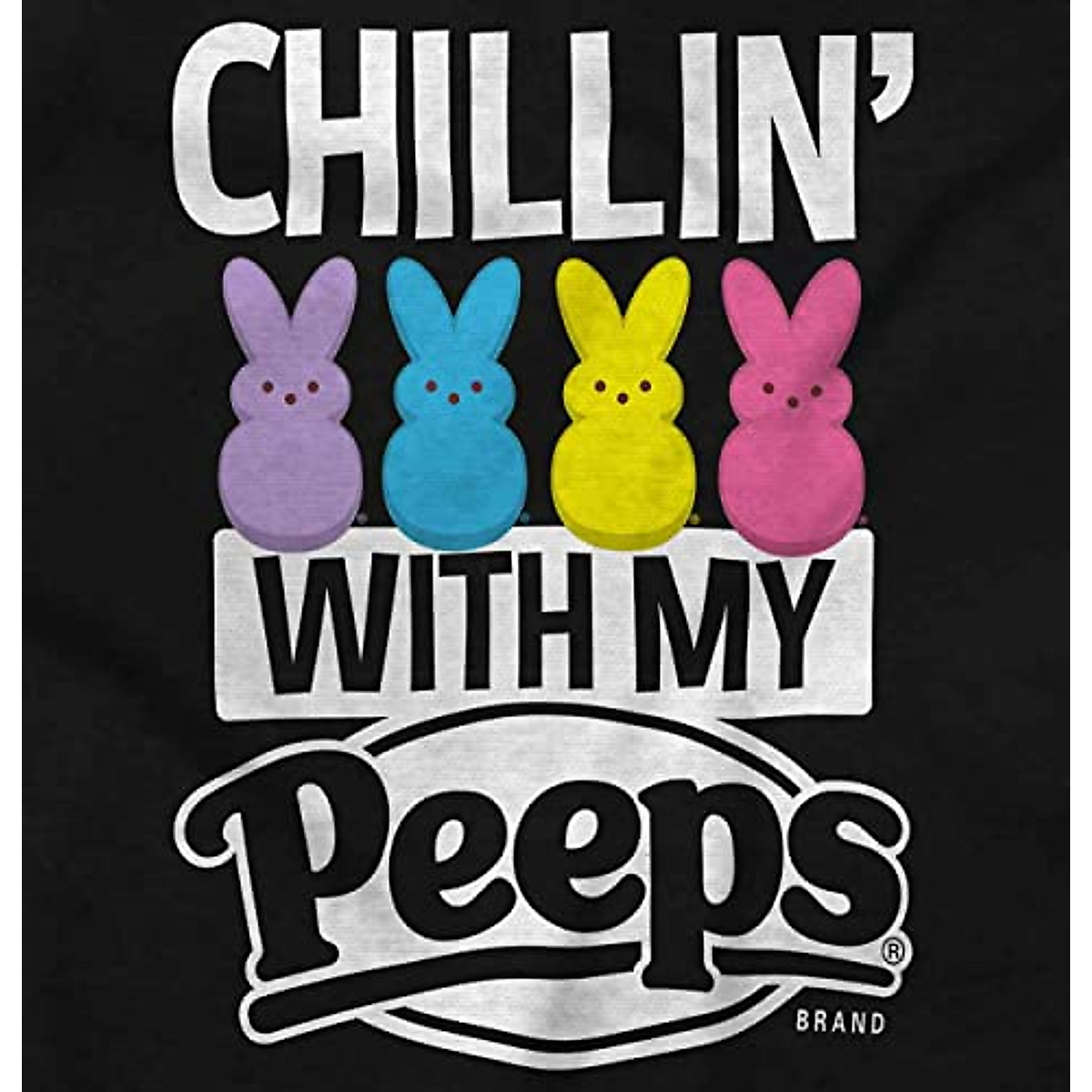 Retro Chillin with My Peeps Candy Toddler Boy Girl T Shirt Black