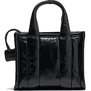 Marc Jacobs The Crinkle Leather Micro Tote Black 1 One Size