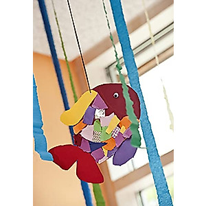 Blue Crepe Paper Streamers 8 Rolls 656 ft Crepe Paper Decorations for Birthday Party, Baby Shower or Reunion (Blue Gradient)