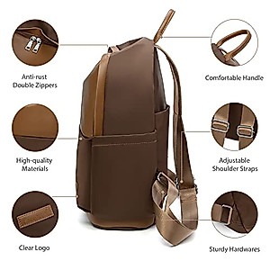 PINCNEL Backpack for Women, Large Designer Fashion Backpack Purse Multiple Pockets Shoulder Bag for Travel and School(Black)