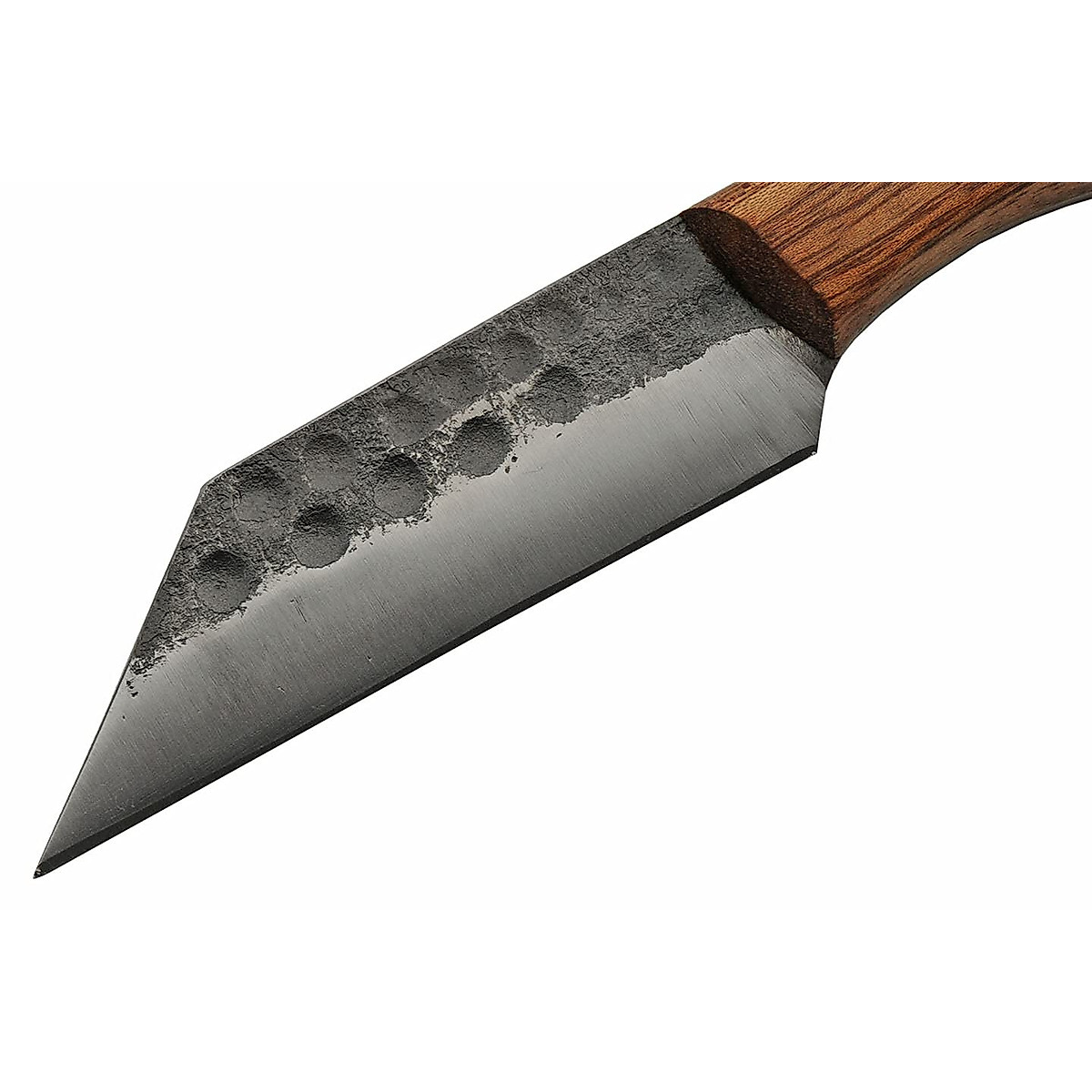 Szco Supplies 9.5” Full Tang Wood Handle Seax Blade Hunting Knife with Sheath, Brown (HS-4442)