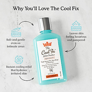 Shaveworks The Cool Fix Aftershave for Women: Pubic Hair Removal, Razor Bumps, Razor Burns, Ingrown Hair Treatment – After Shaving Post Waxing Bikini Area Moisturizing Skin Care Gel 5.3 Fl Oz