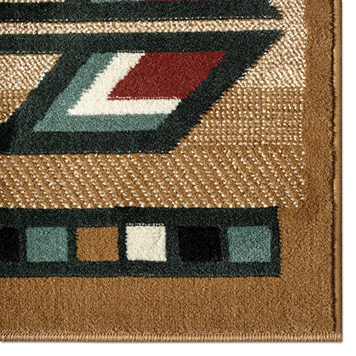 Home Dynamix Premium Sagrada Southwestern Geometric Area Rug Beige/Green, 5'2"x7'4"