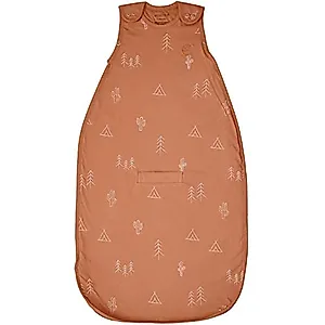 Ecolino Adjustable Organic Cotton Baby Sleeping Bag, Wearable Blanket by Woolino. Universal Size Sleep Bag Sack for Infant to Toddler, Fits 2 Months - 2 Years, TOG 1, Desert