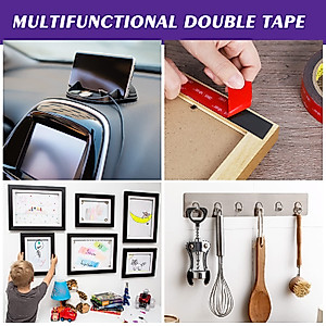 EMITEVER Double Sided Tape, Heavy Duty Mounting Tape, 15Ft x 0.6In Two Sided Acrylic Foam Tape, 2 Sided Strong Adhesive Tape, Waterproof Two Way Tape for Automotive, Car, Home Decor, Office Decor