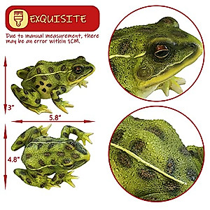 Sunthus Frog Garden Statues Toad Outdoor Decor Sculptures Yard Resin Decorations
