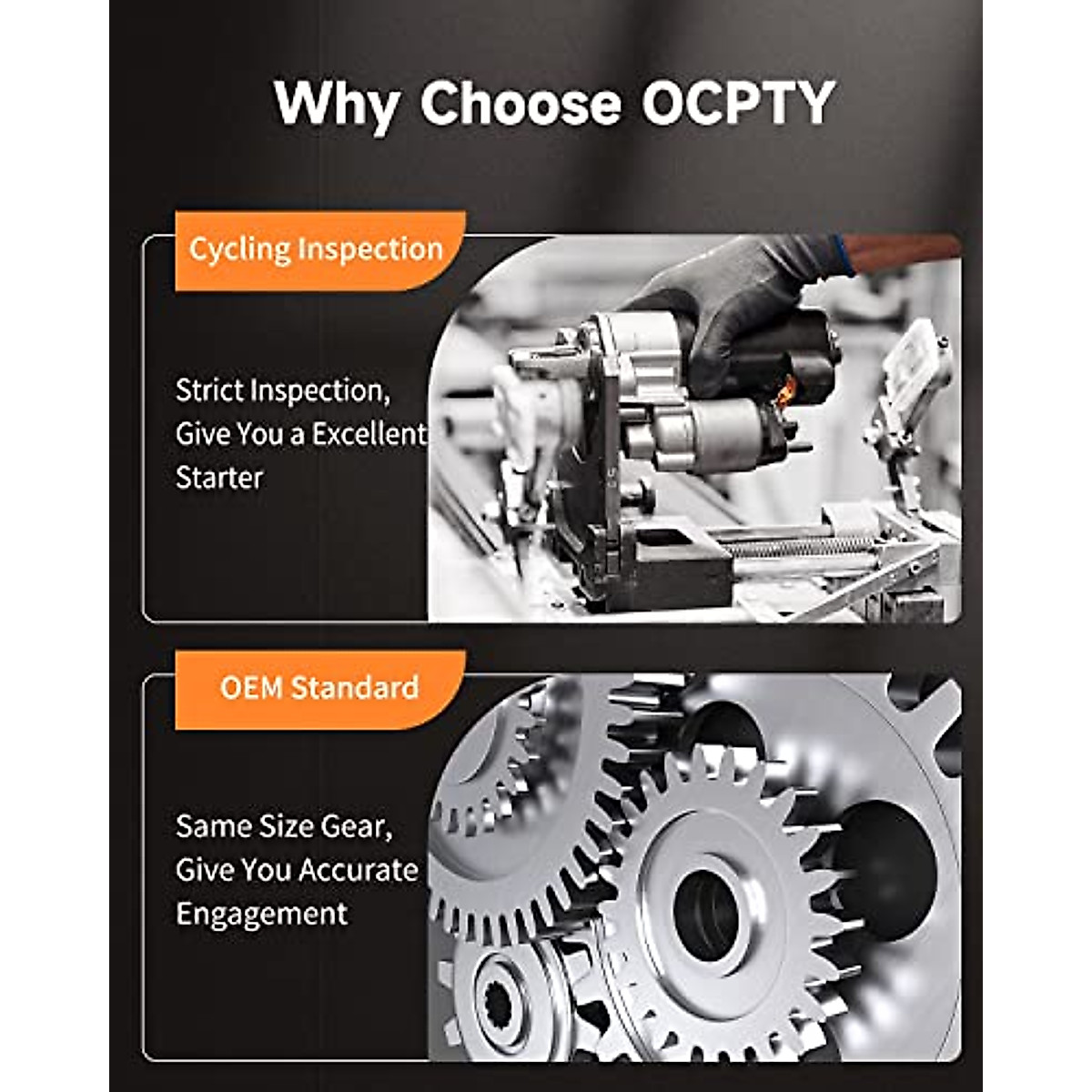 OCPTY Starter 10711N Fit for Meyer Plow Motors All Models All Salt Spreader HM02223 10711N