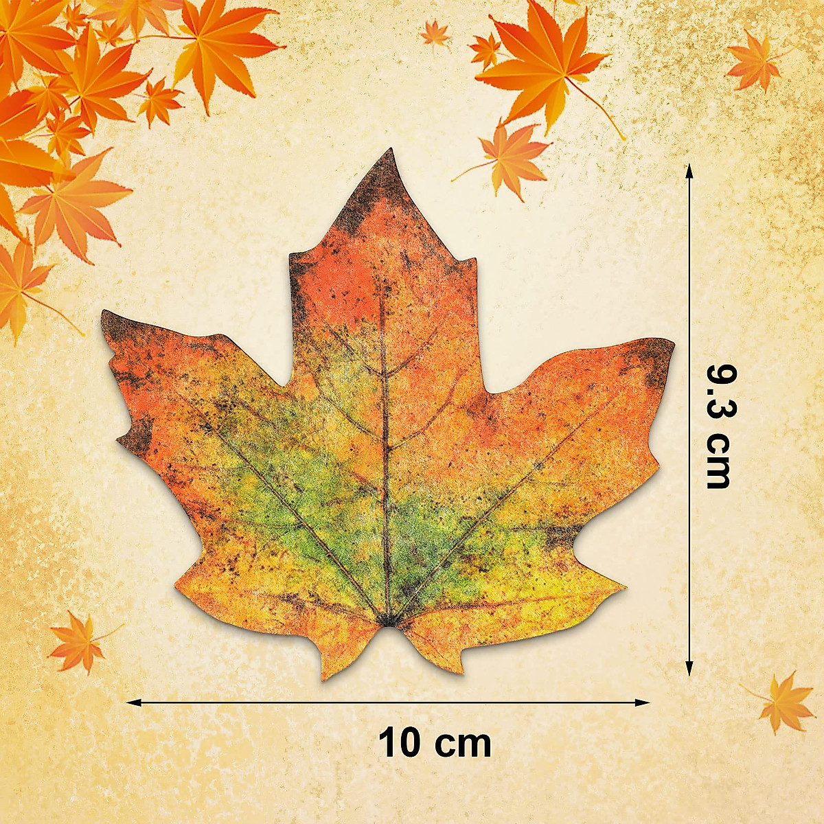 Parchment Fall Leaves Thanksgiving Cheese Paper Parchment Leaves Decorative Paper for Plate Table Charcuterie Boards Food Serving Decoration (50 Pcs)
